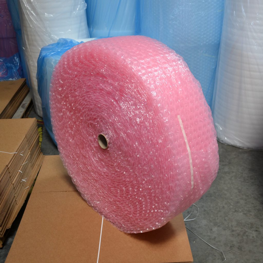 Large Barrier Bubble 12" x 250' Pink Anti-Static (Roll) – Miller Supply Inc