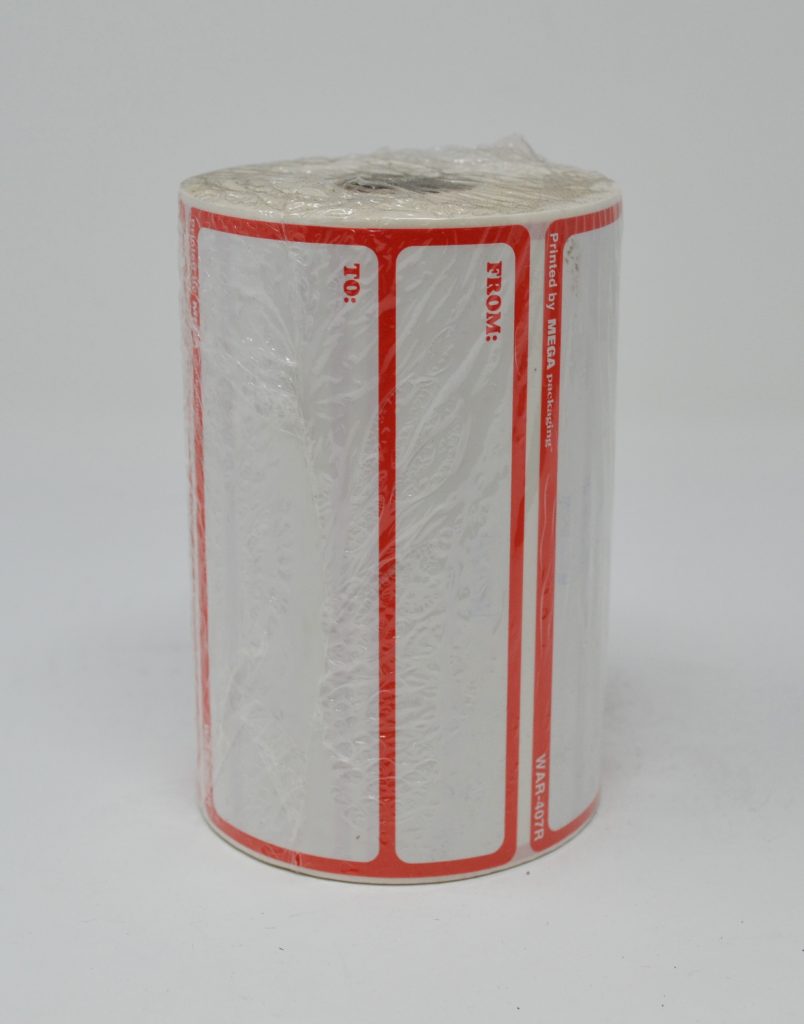 3" X 5" To From Labels (Red) (500 Labels/Roll) – Miller Supply Inc